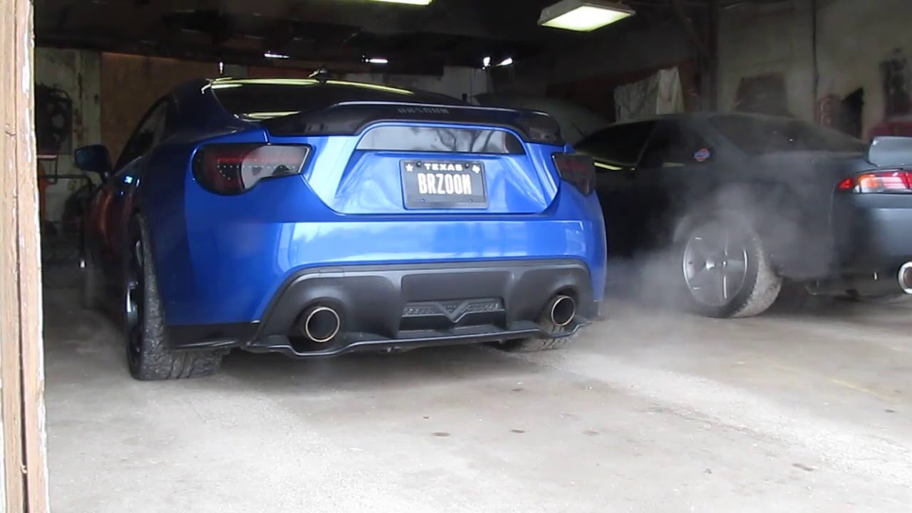 Subaru BRZ Turbo Cold Start - 3" Straight Pipe Exhaust - YouTube