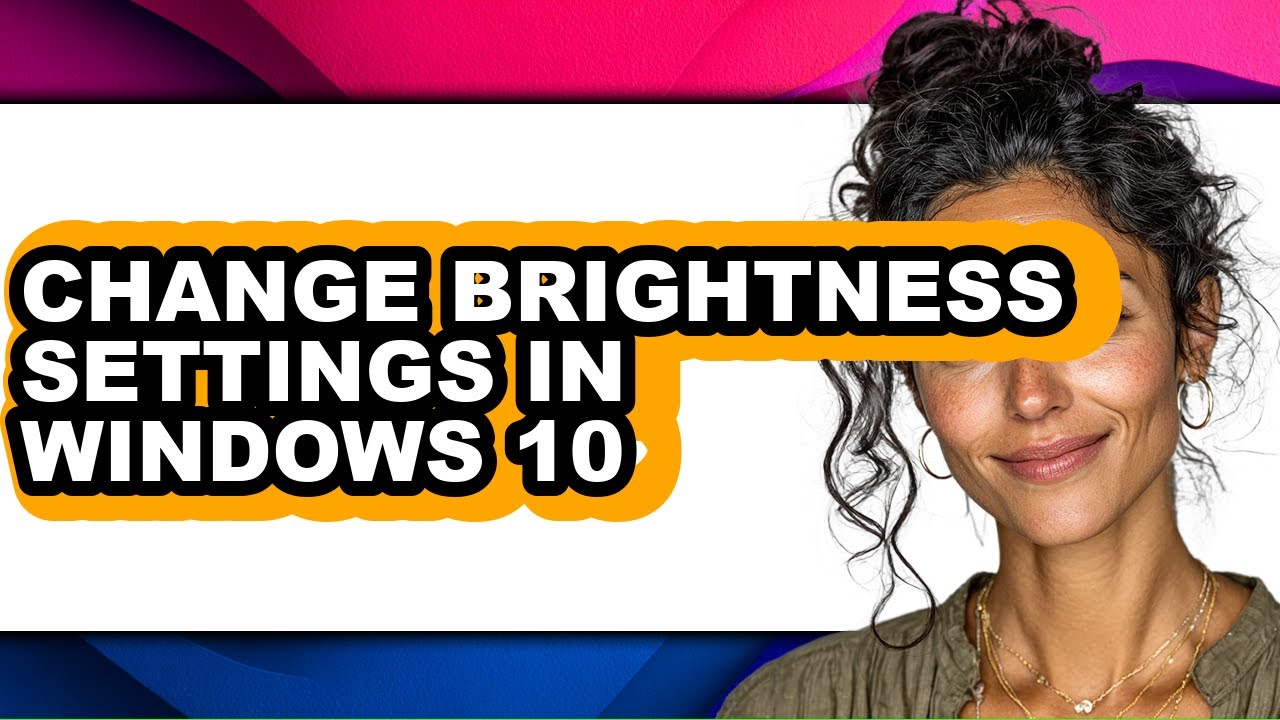 How to Change Brightness Settings in Windows 10 (easy Method) - YouTube