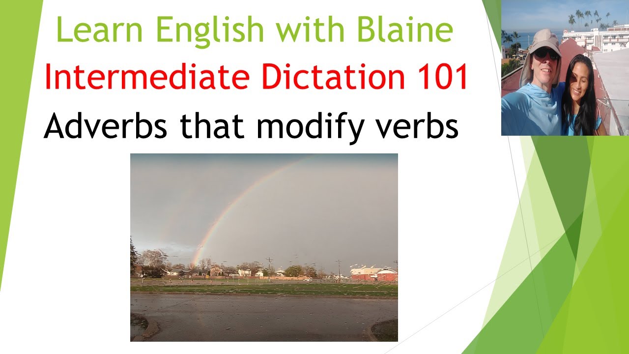 English Listening Practice: Intermediate Dictation 101 ( Adverbs) - YouTube