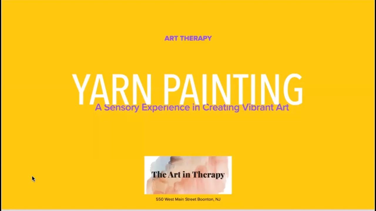 Art Therapy: Yarn Painting - YouTube