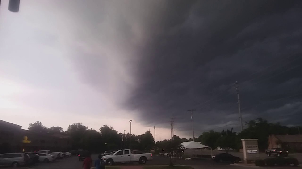SUPERCELL STORM CAUGHT ON CAMERA!! - YouTube
