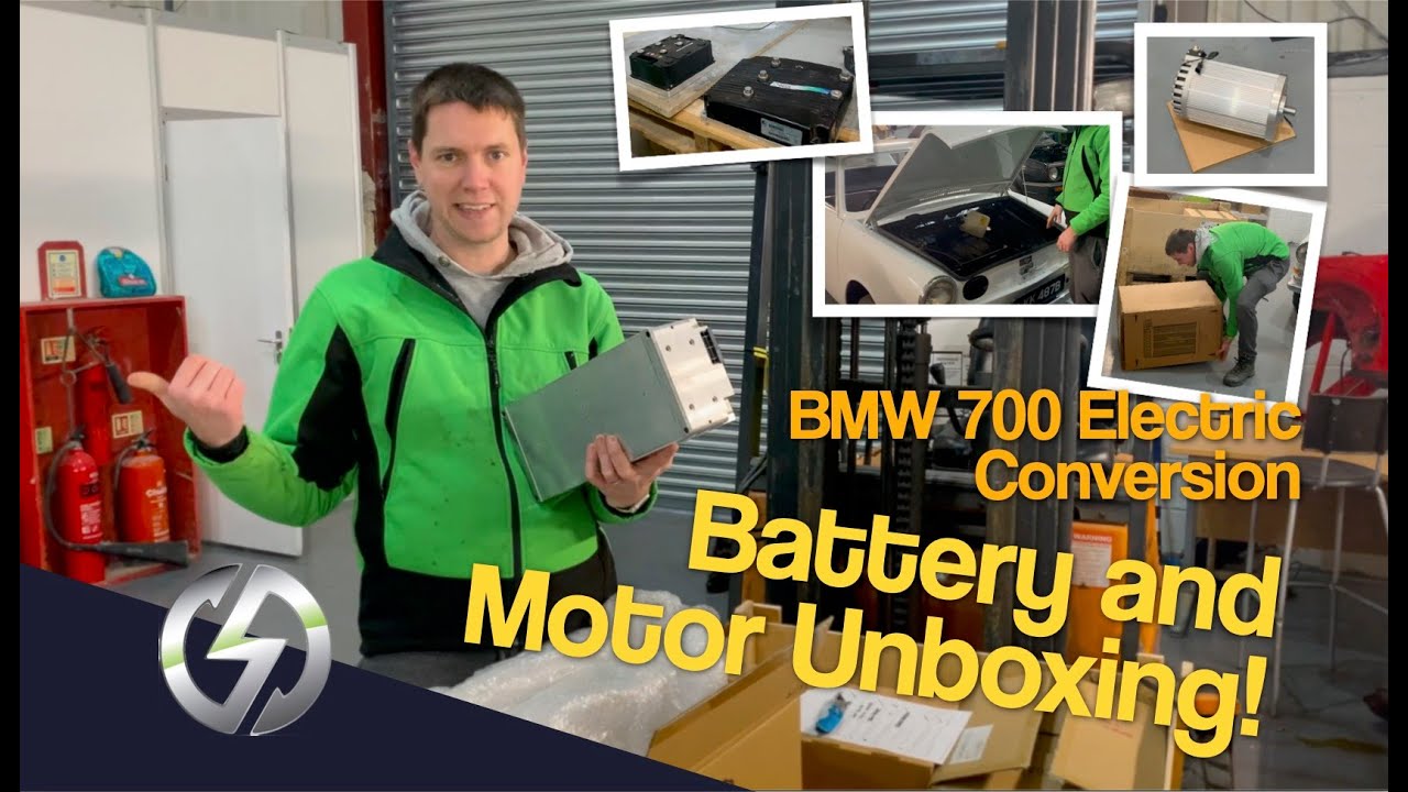 BMW 700 Electric Conversion: Battery and Motor Unboxing! - YouTube