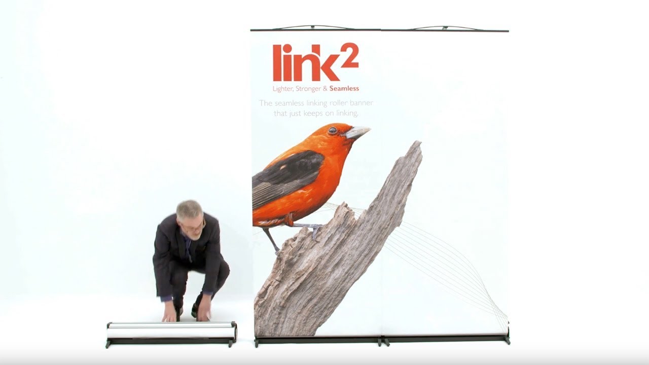 Link2 roller banner: product launch - YouTube