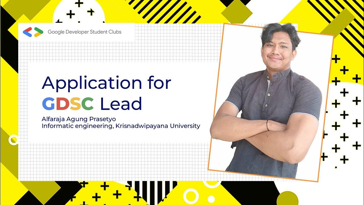 GDSC Lead Application 2024 - Alfaraja Agung Prasetyo (Krisnadwipayana University) - YouTube