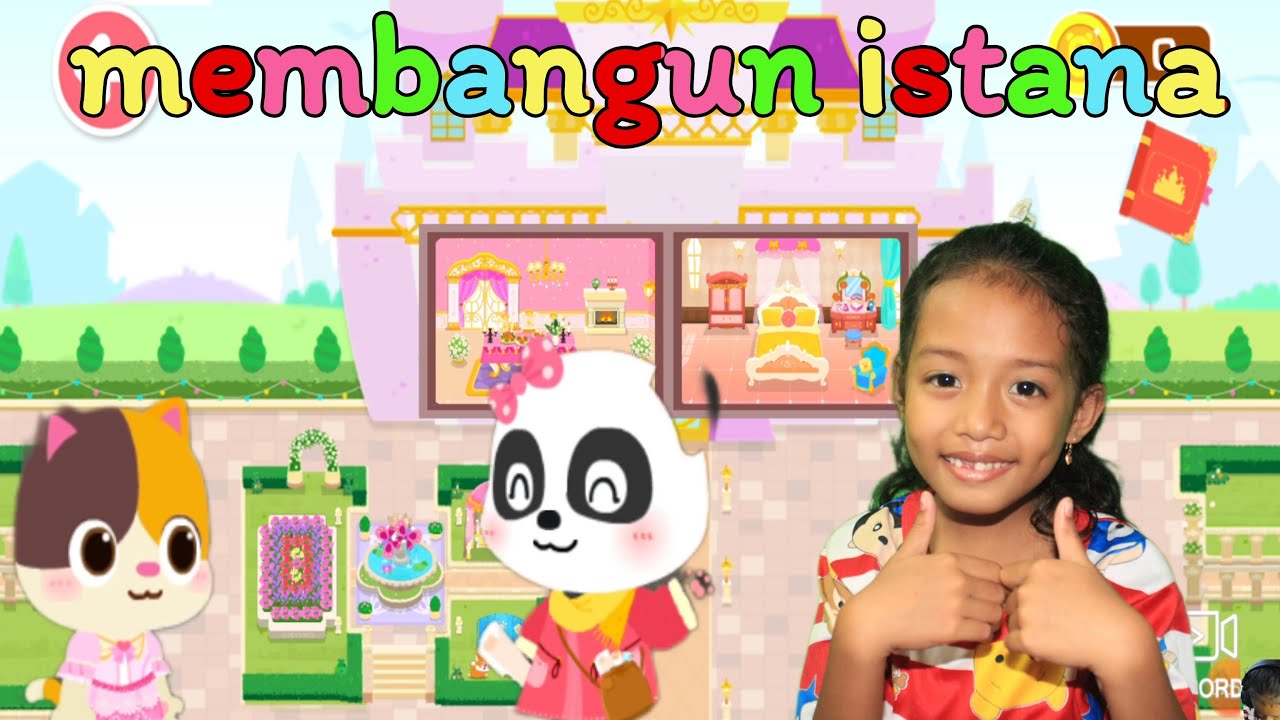 Membangun istana impian || istana impian panda kecil || game baby bus ...