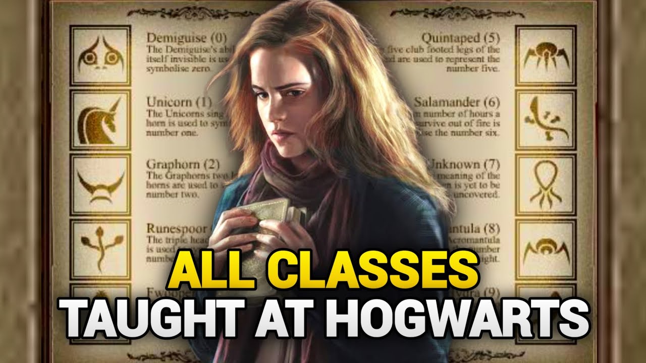 Every Single Class at Hogwarts School of Witchcraft and Wizardry! - YouTube