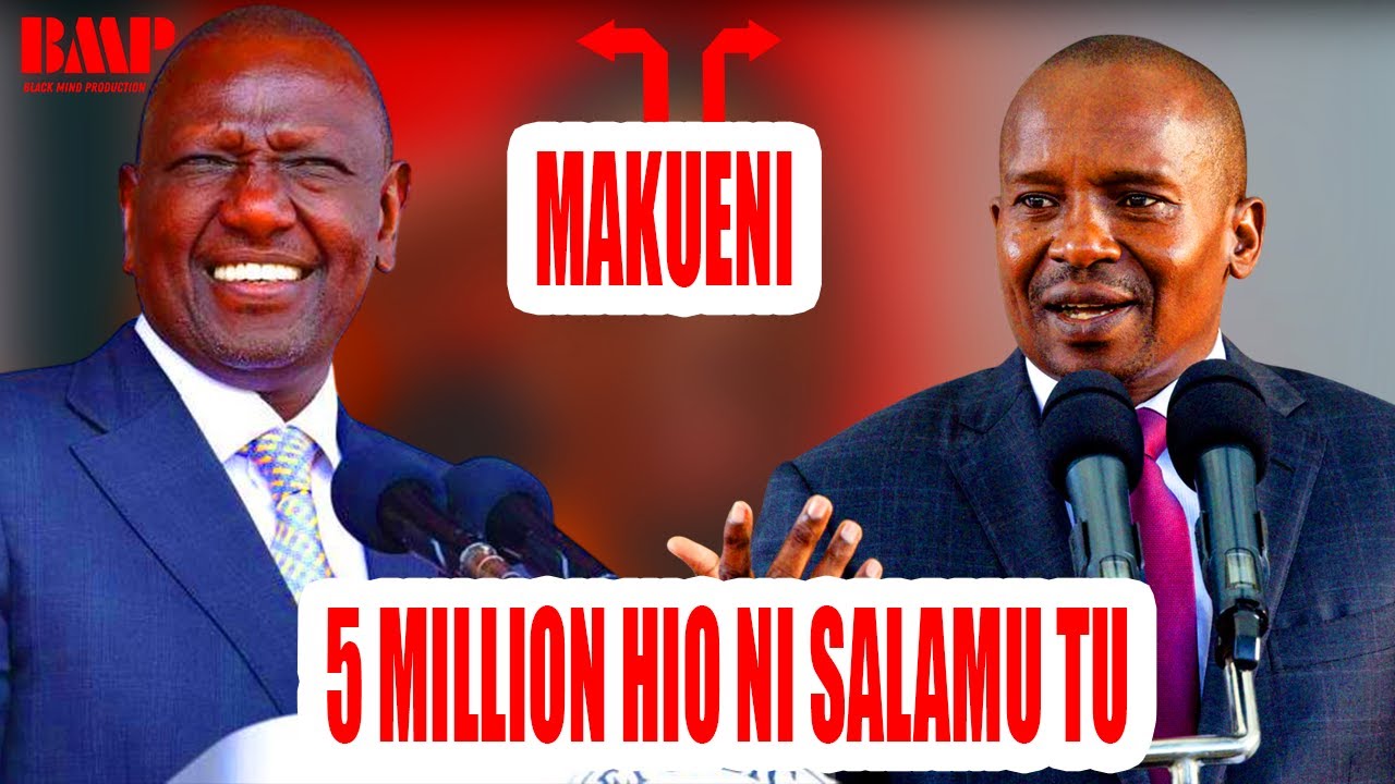 PRESIDENT WILLIAM RUTO AND KITHURE KINDIKI GREETINGS ONLY WITH 5 ...