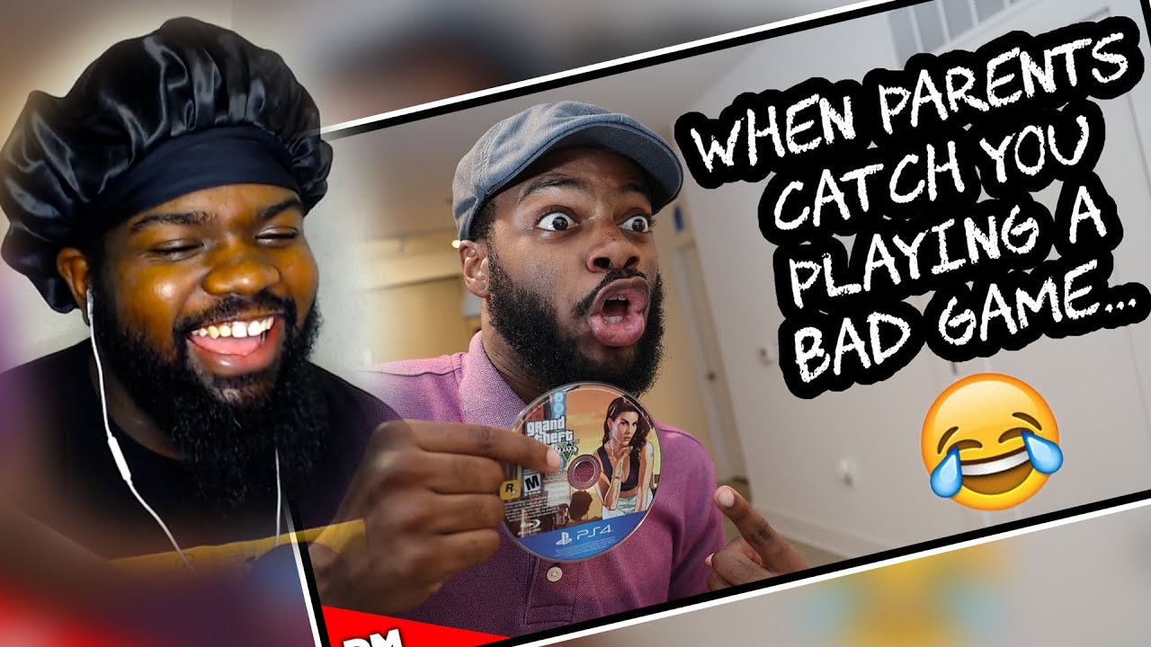he got caught Slippin! WHEN PARENTS CATCH YOU PLAYING A BAD GAME ...