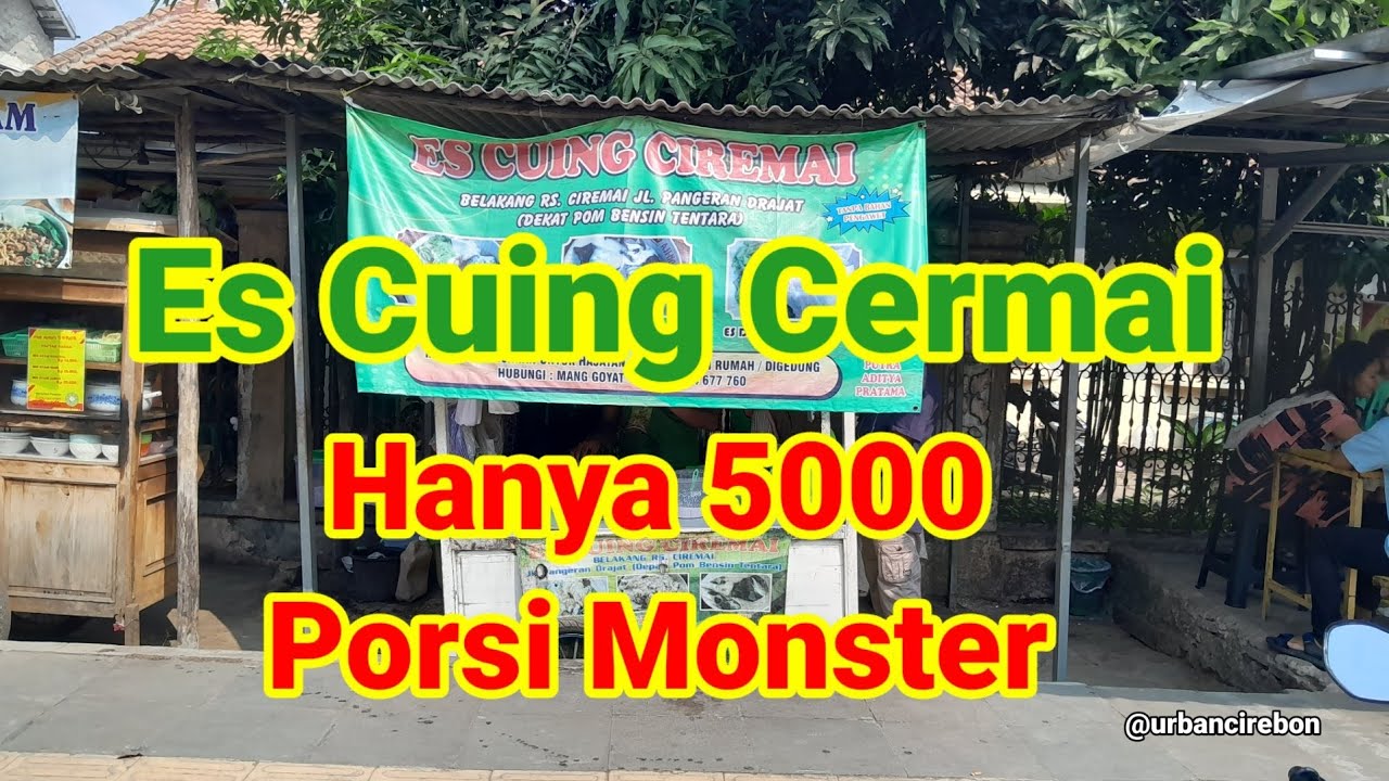 Es Cuing Porsi Monster es cuing cermai || street food cirebon - YouTube