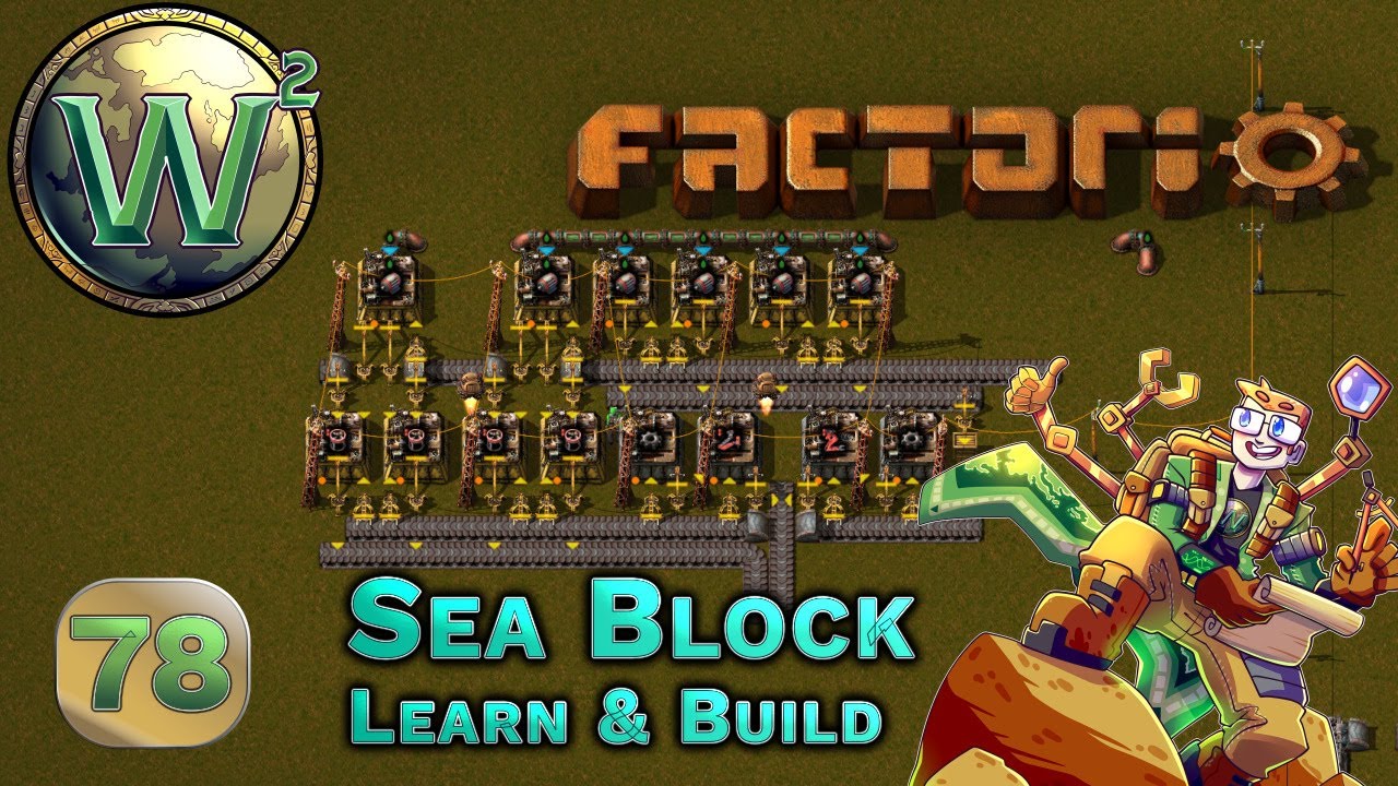 Factorio Sea Block Learn & Build - Flying Robot Frames & Logic Circuits ...