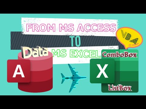 Excel VBA - Getting Data From MS Access and Adding to a ComboBox/ListBox Using Macro - YouTube