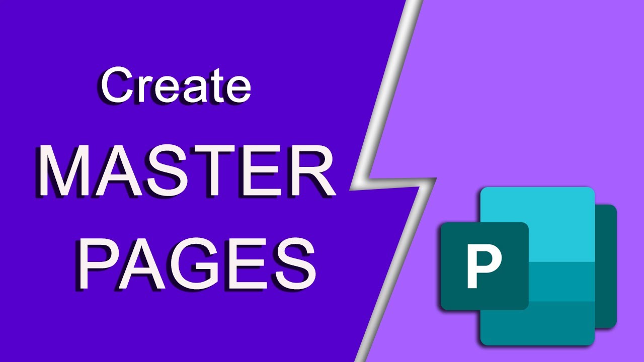 How To Create A Master Page In Publisher YouTube How To Create A Master Page In Publisher YouTube