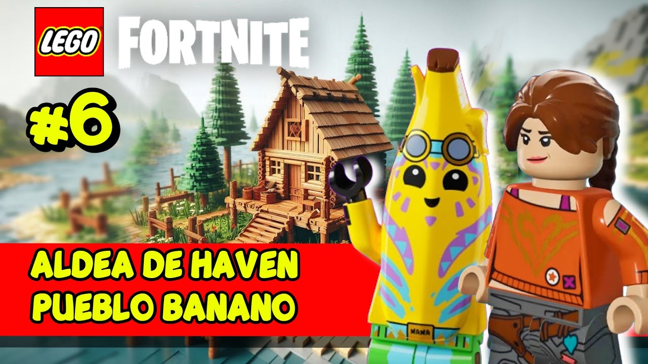 ¡LEGO FORTNITE ISLAS PERDIDAS¡DESCUBRIENDO LA ALDEA DE HAVEN Y PUEBLO ...