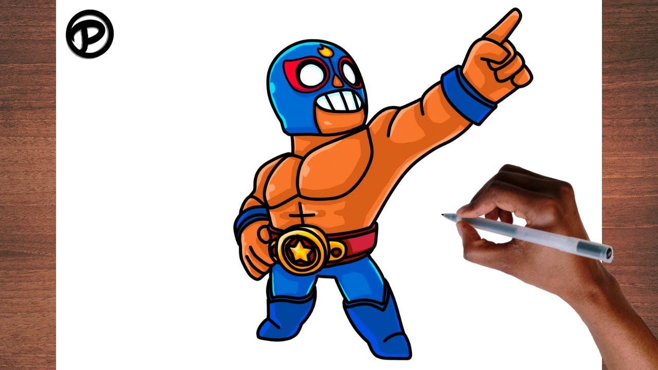 HOW TO DRAW EL PRIMO FROM BRAWL STARS - YouTube
