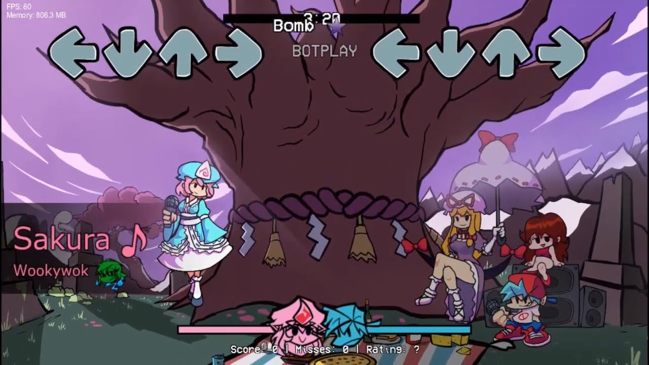 Sakura--Yuyuko Saigyouji's second song:Phantasical Boundariesフライデーナイト ...