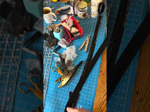 Removing and replacing a zipper on a latex catsuit