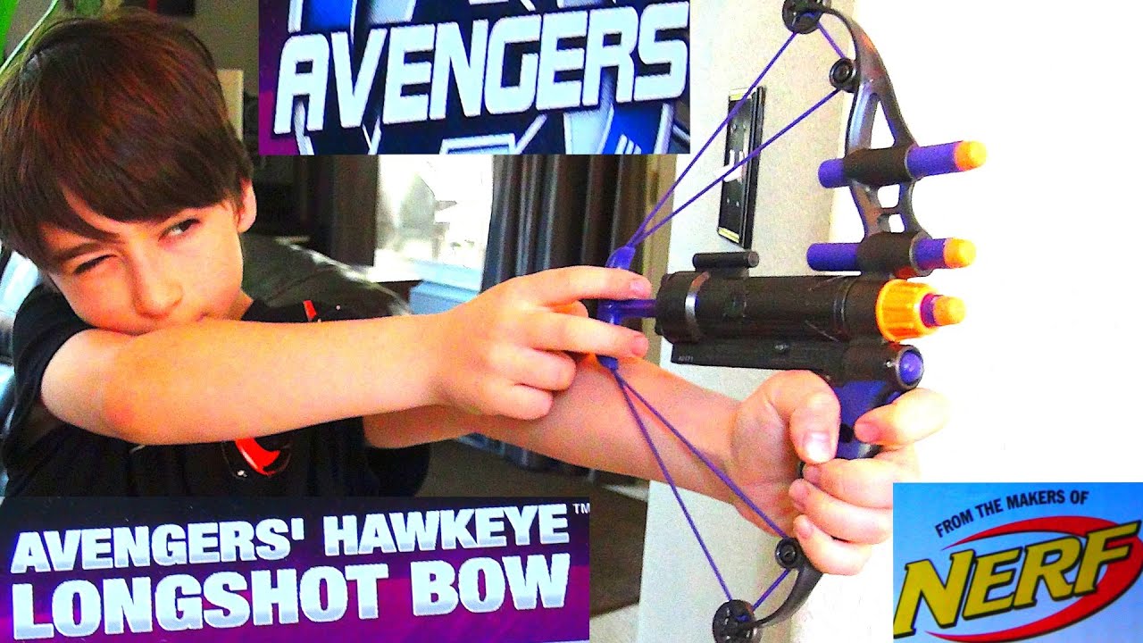 Robert-Andre's Marvel Avengers Hawkere Longshot Bow! - YouTube