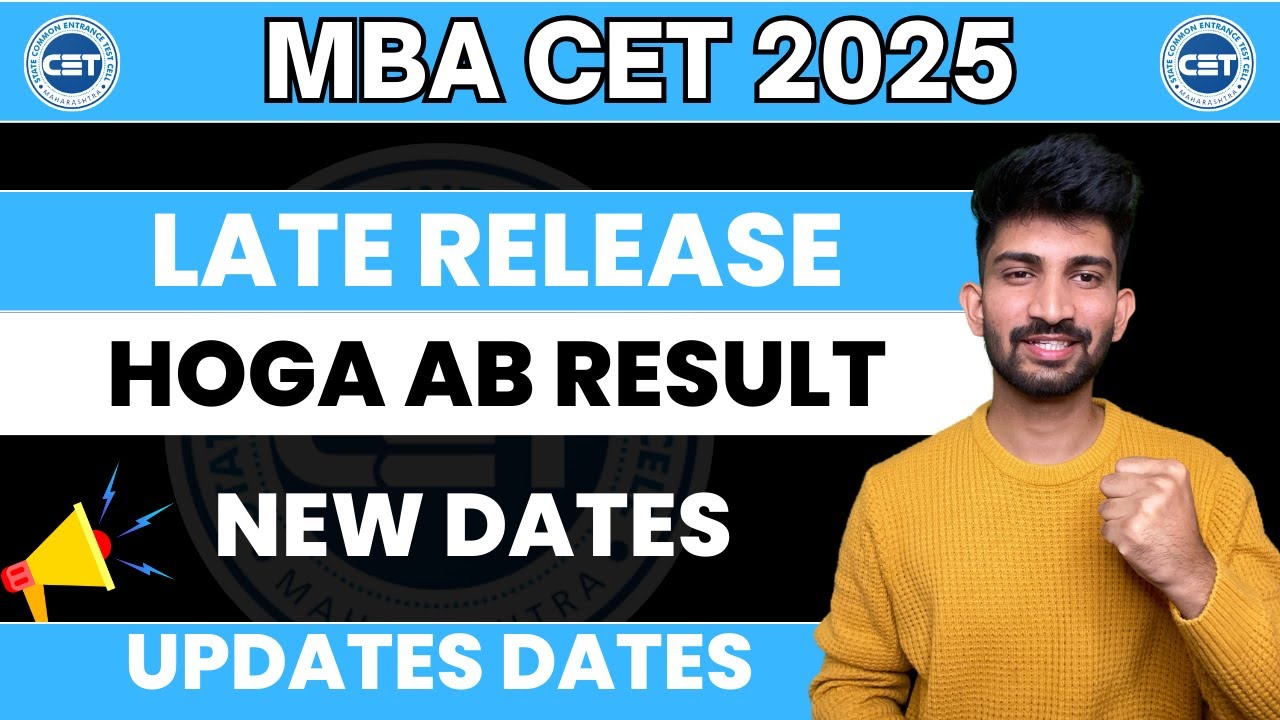 MBA CET Result Date Delay 2025 | Mba Cet Objection Result 2025 - YouTube