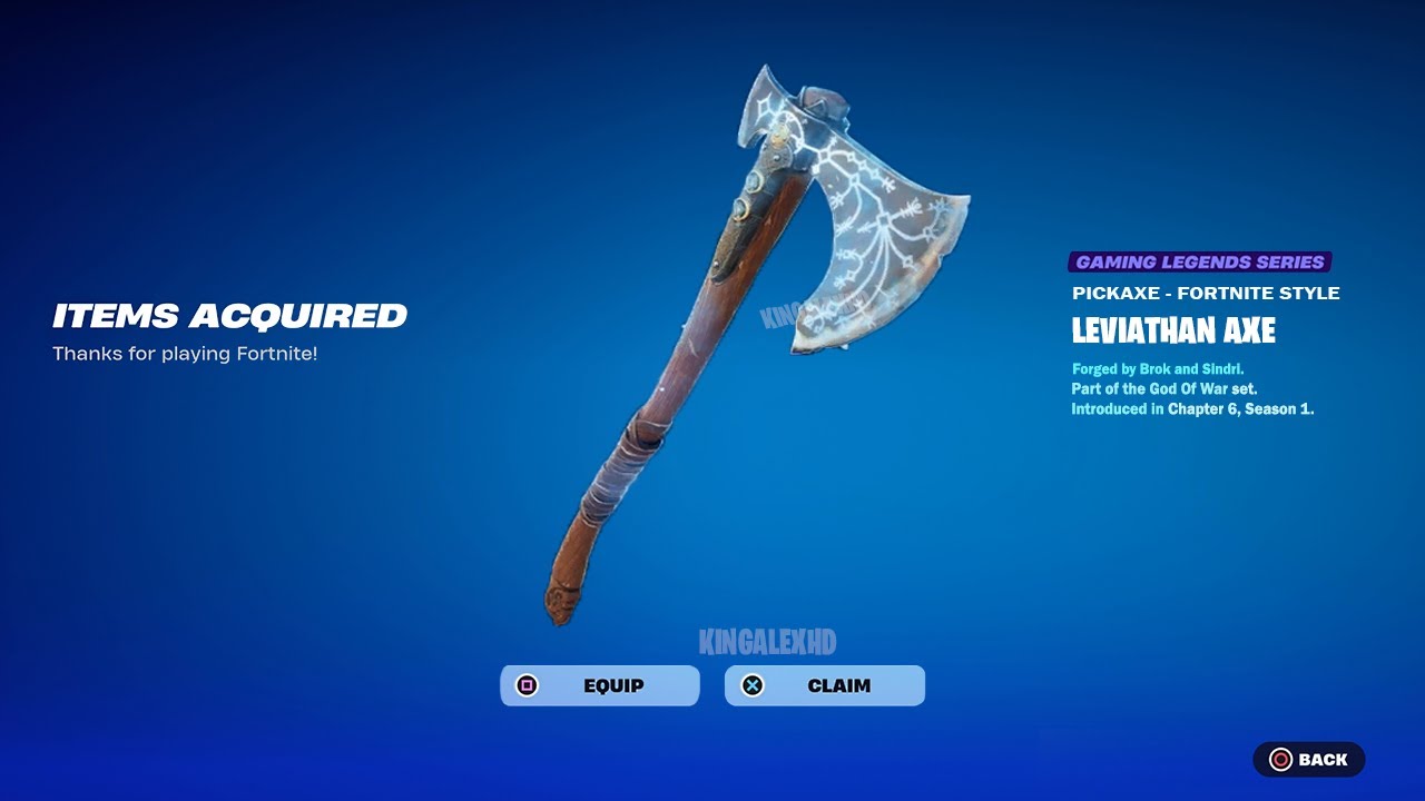 How To Get Leviathan Axe Pickaxe NOW FREE In Fortnite! (FREE Leviathan Axe Harvesting Tool ...