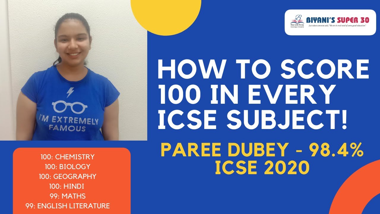 #ToppersTalk- HOW TO SCORE 100 IN EVERY ICSE SUBJECT | ICSE BOARDS ...
