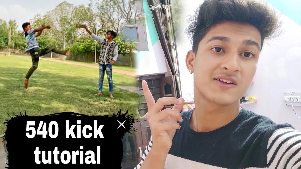 Learn how to do 540 kick / 540 kick tutorial in simple steps / by sahil joshi - YouTube