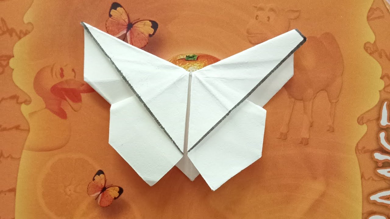 butterfly corner bookmark | with paper | "easy " craft diy - YouTube