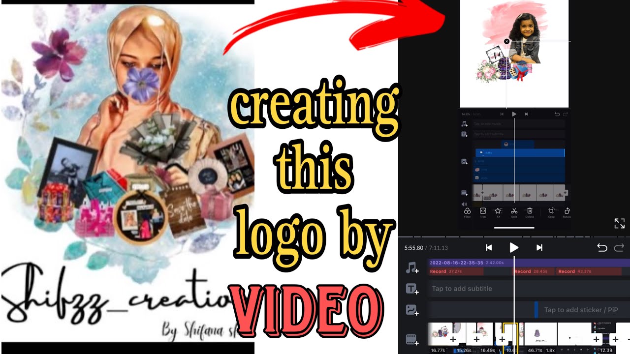 How to create cartoon logo by vedio// logo vedio making ideas//#logo # ...