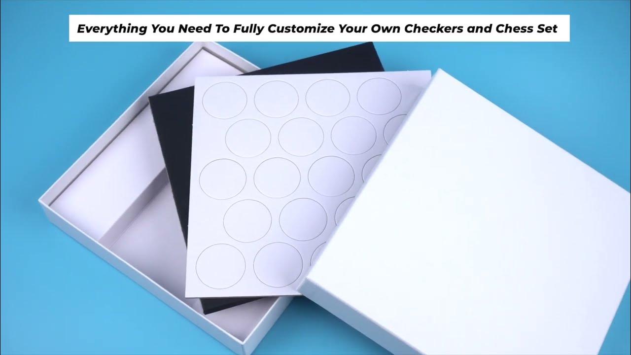 Create your own Checkers and Chess Set - YouTube