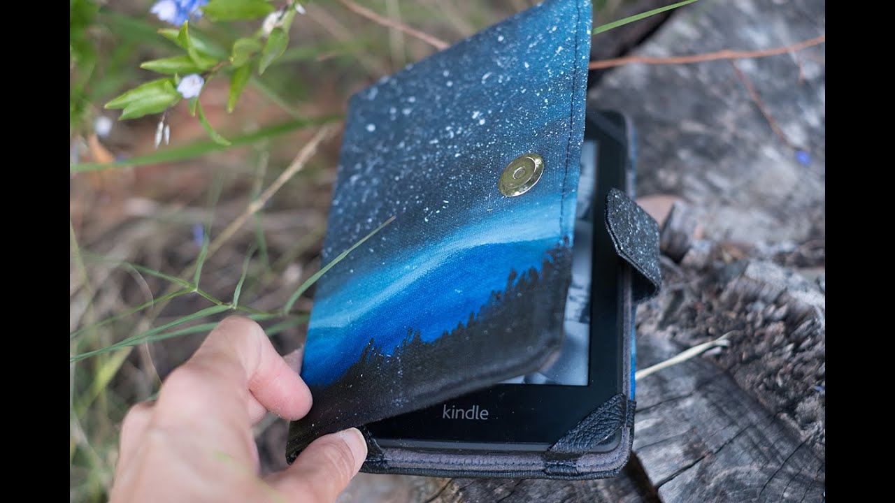 How to upgrade an old kindle cover into a work of art by VixEcoDesigns ...