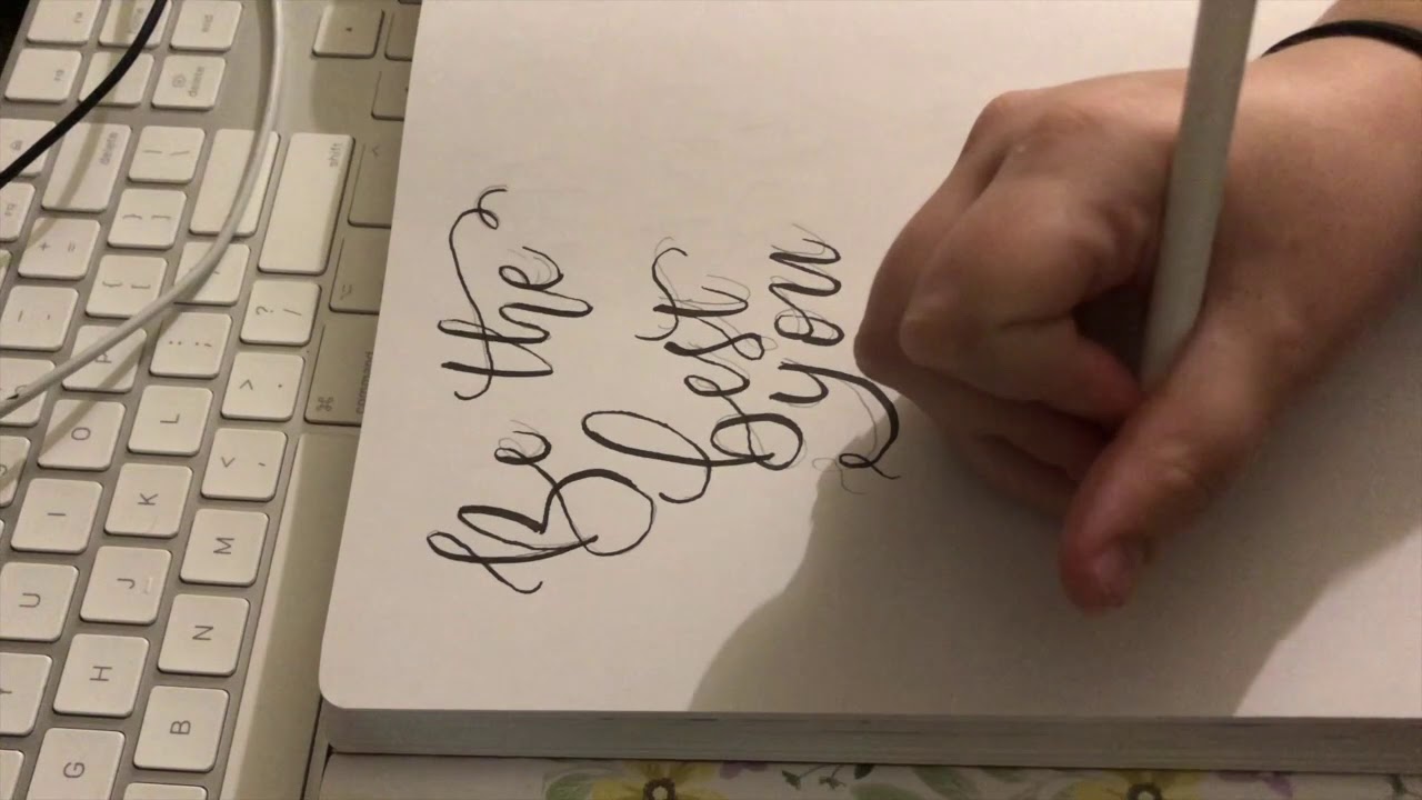 My Final Caligraphy Project - YouTube