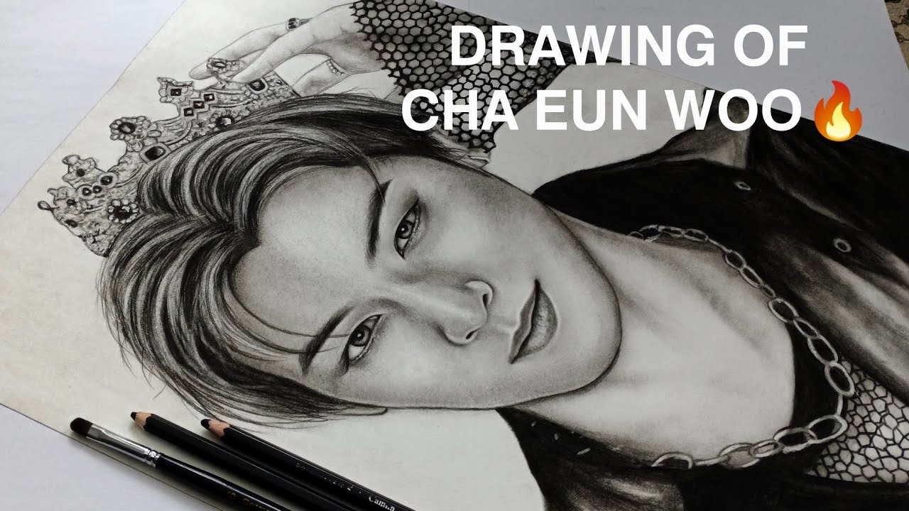 Cha eun woo drawing #chaeunwoo @chaeunwoostorybook - YouTube