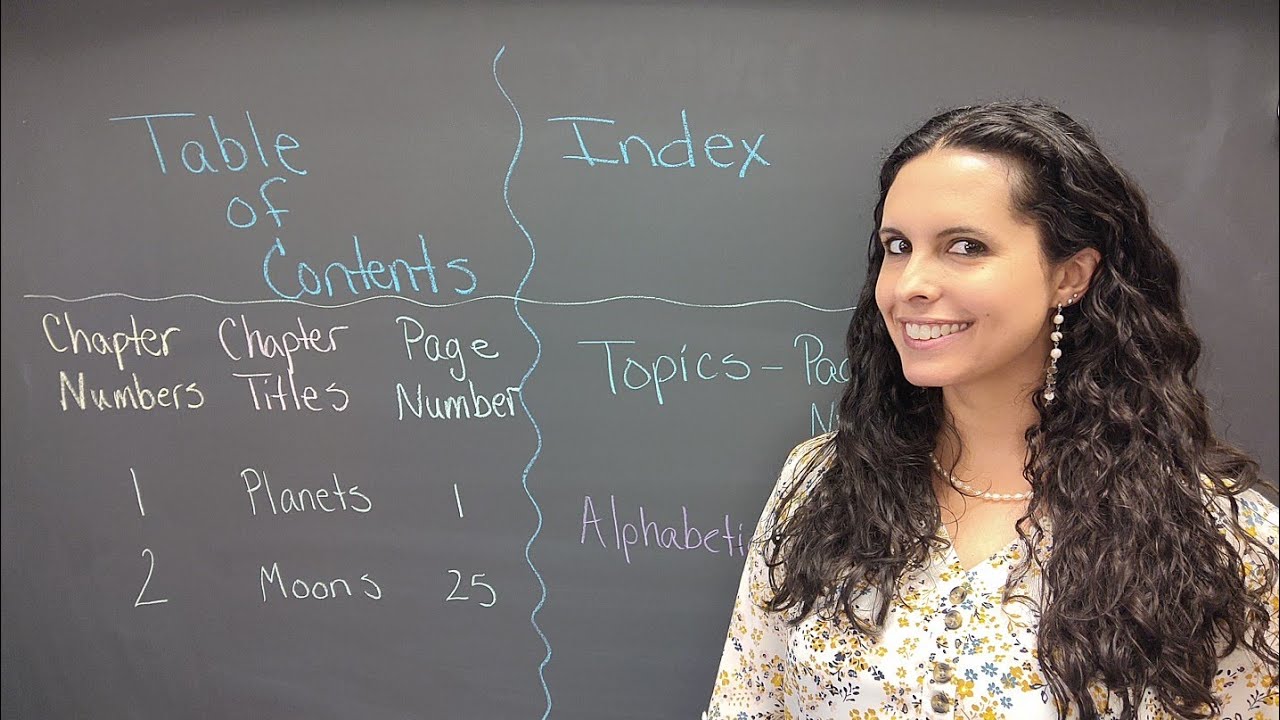 Table Of Contents And Index YouTube Table Of Contents And Index YouTube