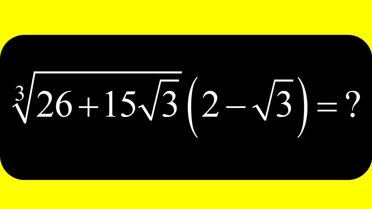 calculation-of-an-expression-that-contains-radicals-youtube