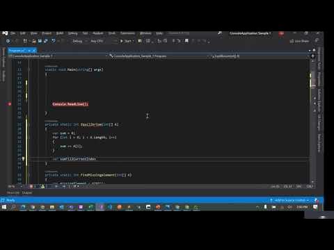 C# Codility Tape Equilibrium - YouTube