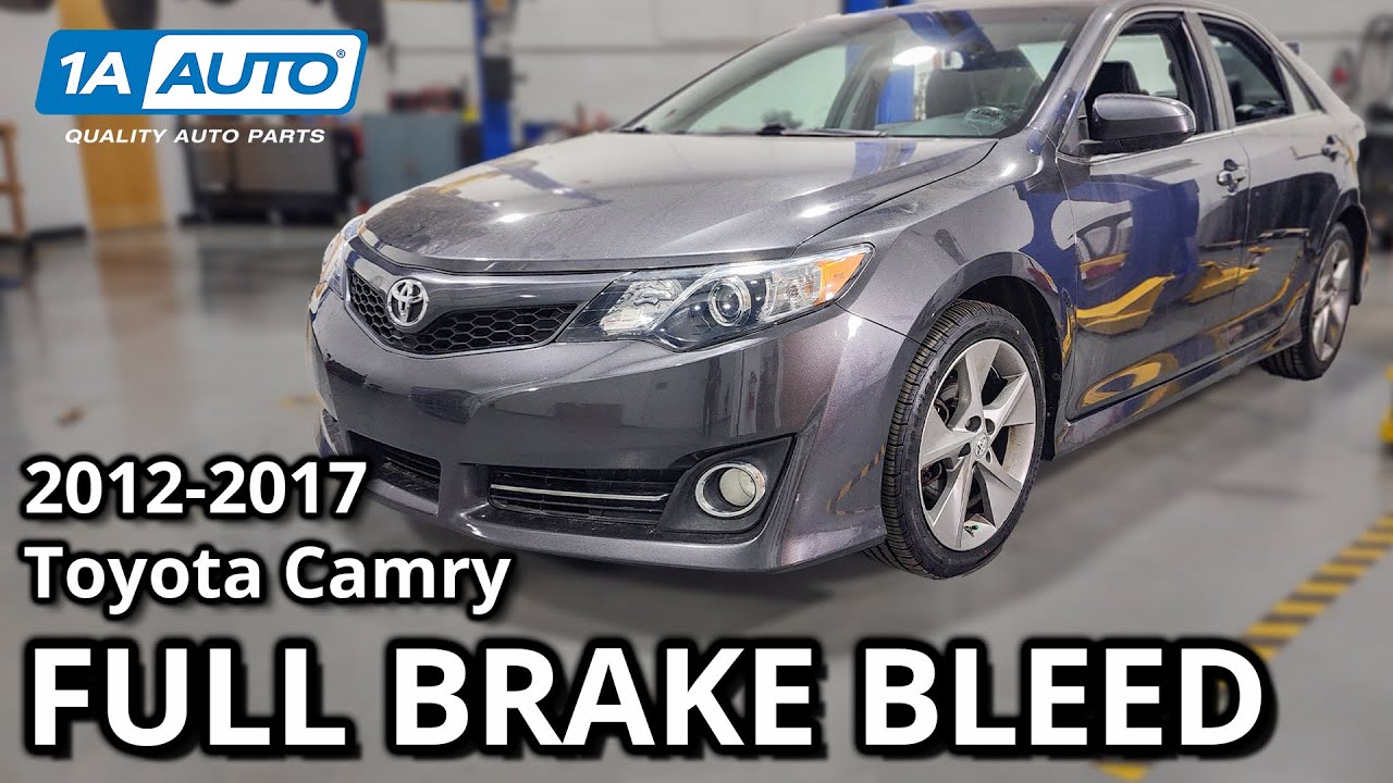 How to Bleed Brakes 2012-2017 Toyota Camry - YouTube
