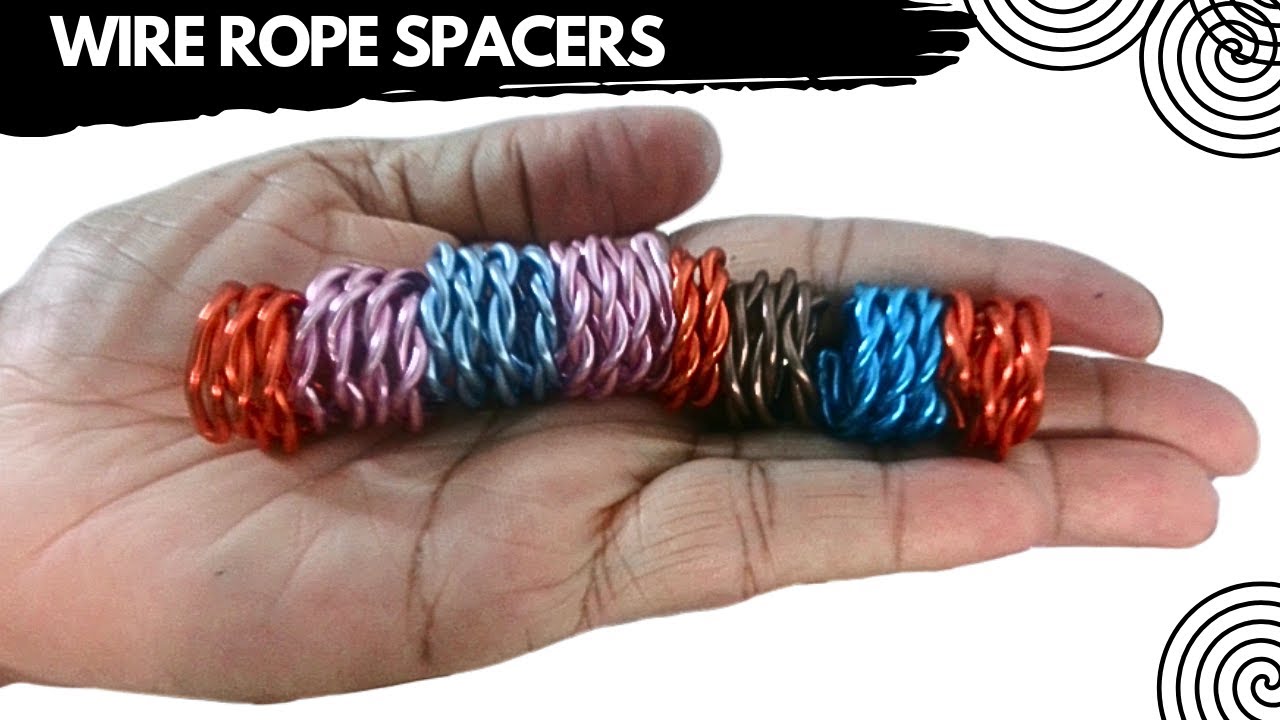 HOW TO MAKE WIRE ROPE SPACERS FOR Bracelets & Necklaces - YouTube