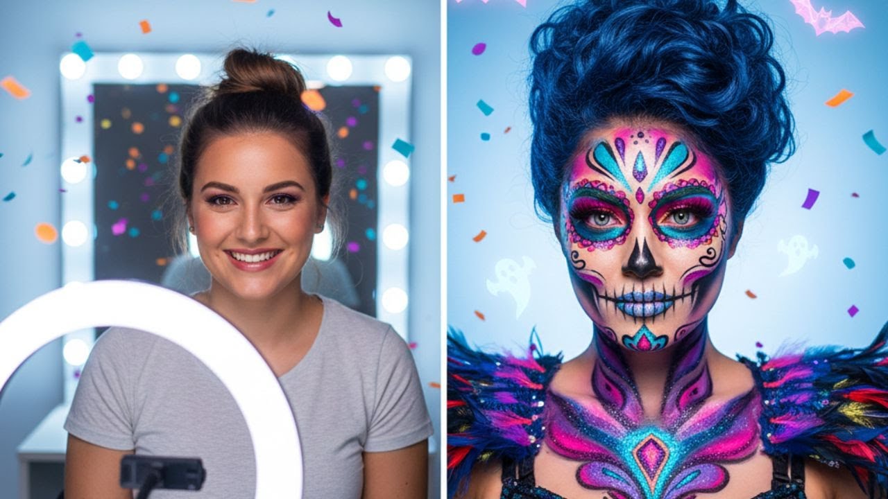 Beauty MAKEOVER HACKS for HALLOWEEN! Spooky PRANKS and HALLOWEEN Beauty ...