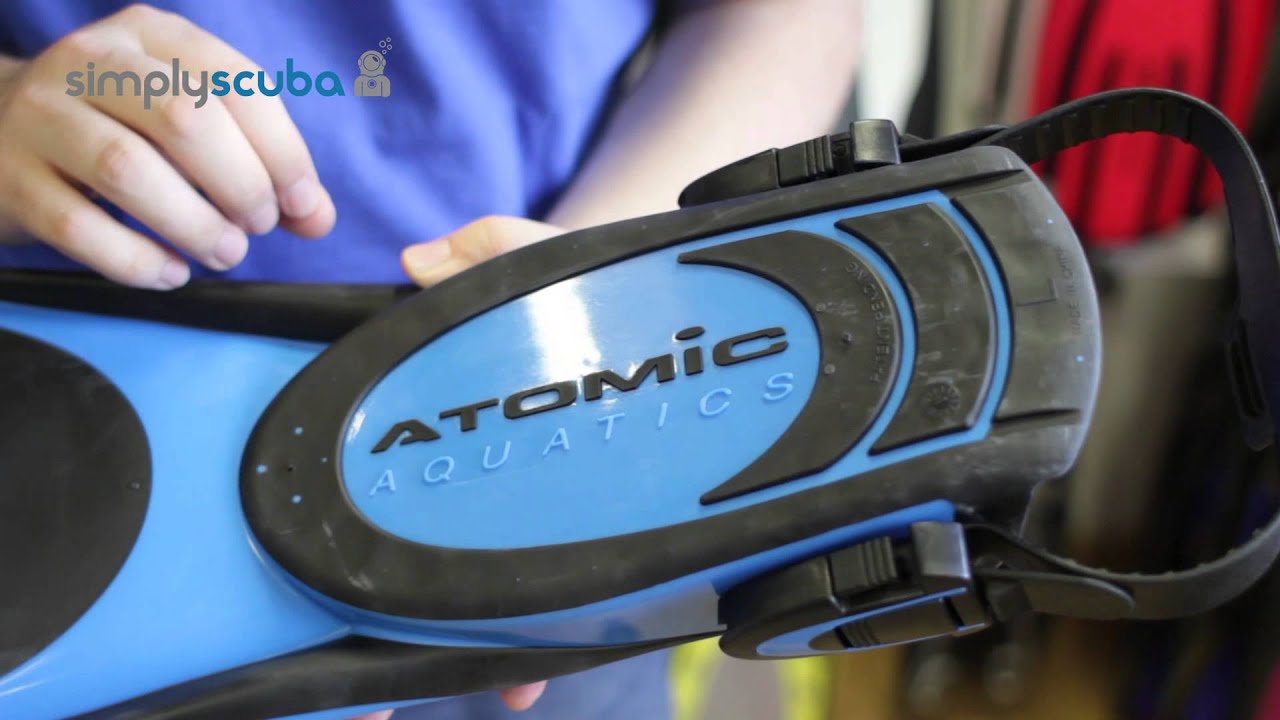 Atomic Blade Open Heel Fins - www.simplyscuba.com - YouTube