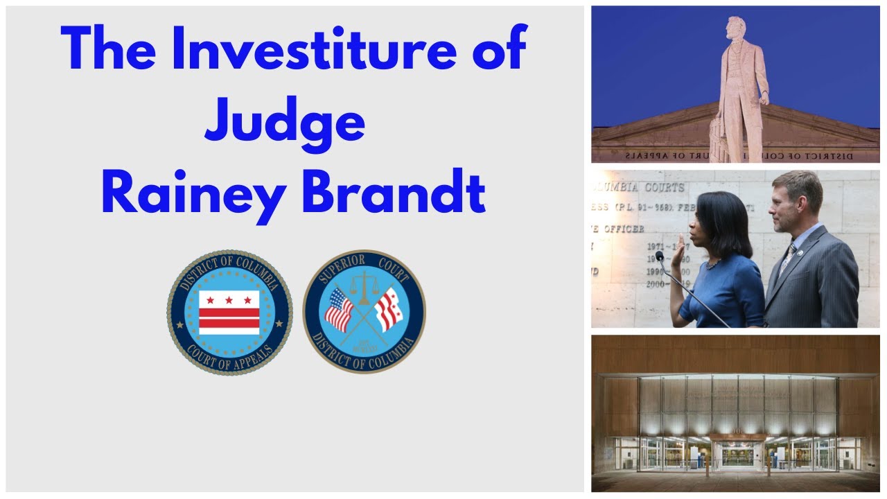 DC Courts | Investiture of Judge Rainey Brandt - YouTube