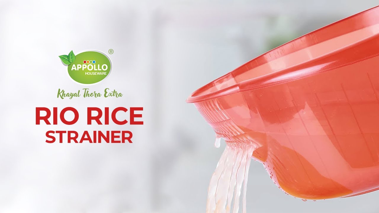 Strain effortlessly with Rio Rice Strainer #rice #kitchengadgets # ...