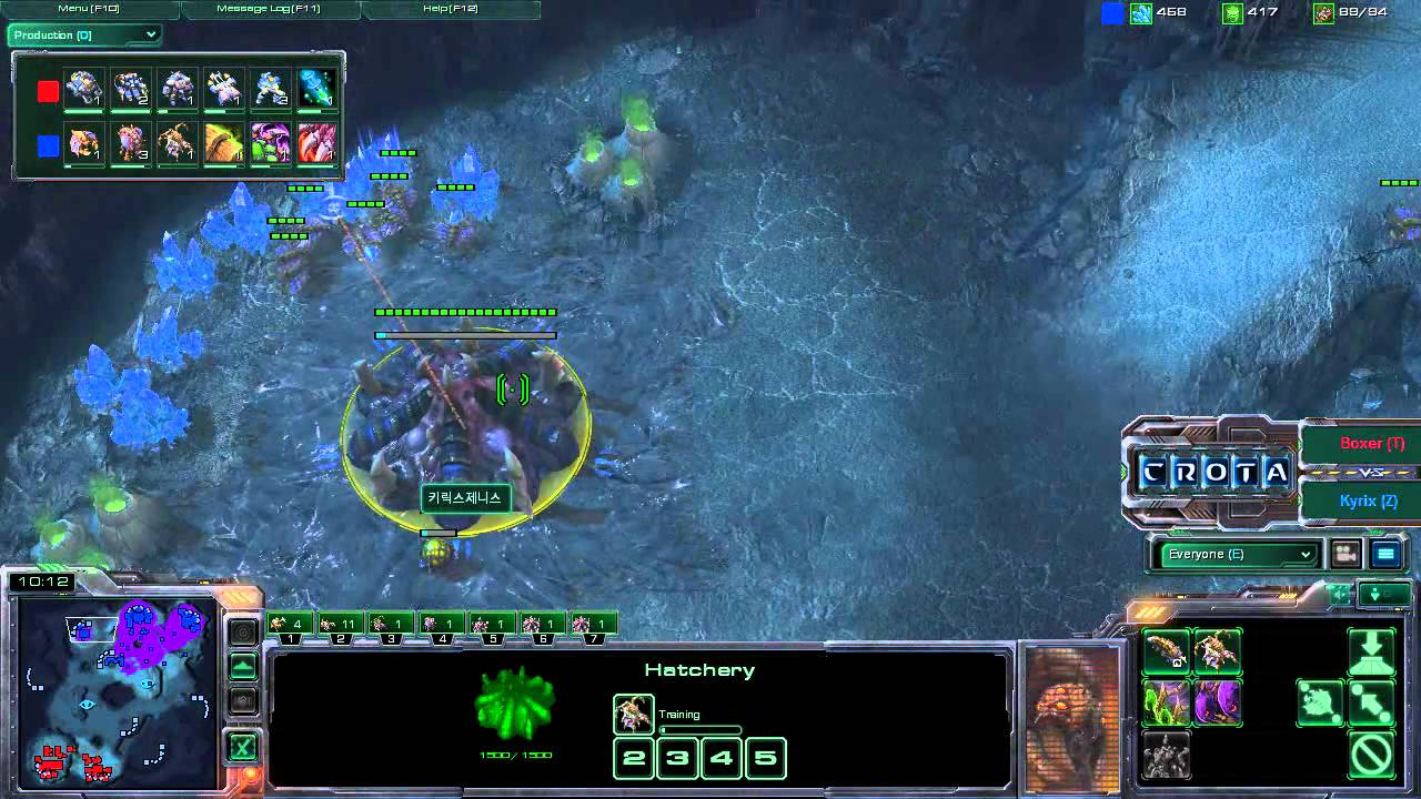 StarCraft 2 - SC432 - Boxer (T) vs Kyrix (Z) on Xel'Naga Caverns - YouTube