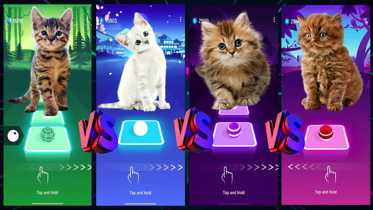 Josoo Flower vs Dance Monkey vs BTS Dynamite vs Kings & Queens cats cover/Tiles hop - YouTube