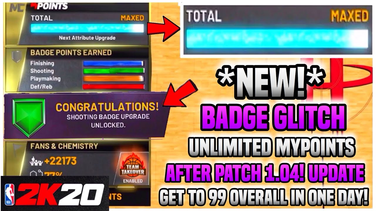 *NEW!!!* NBA 2K20 BADGE GLITCH/ METHOD! *MAX BADGES!* 99 OVERALL IN ONE ...