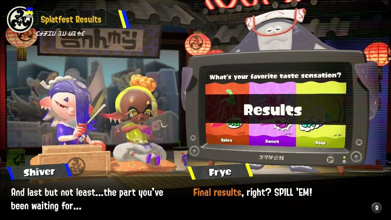 Splatoon 3: Splatfest - Spicy vs Sweet vs Sour Results - YouTube