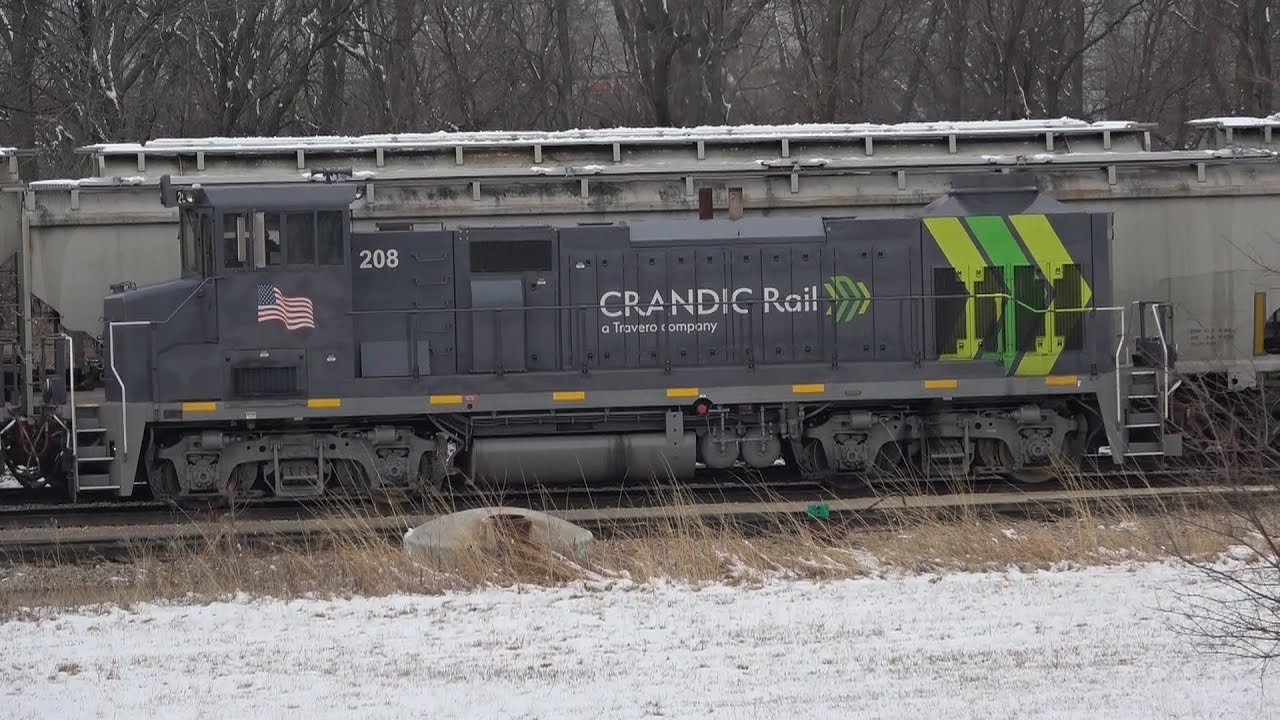 COW and CALF on the CRANDIC! CN and UP railyard drone views, and a long ...