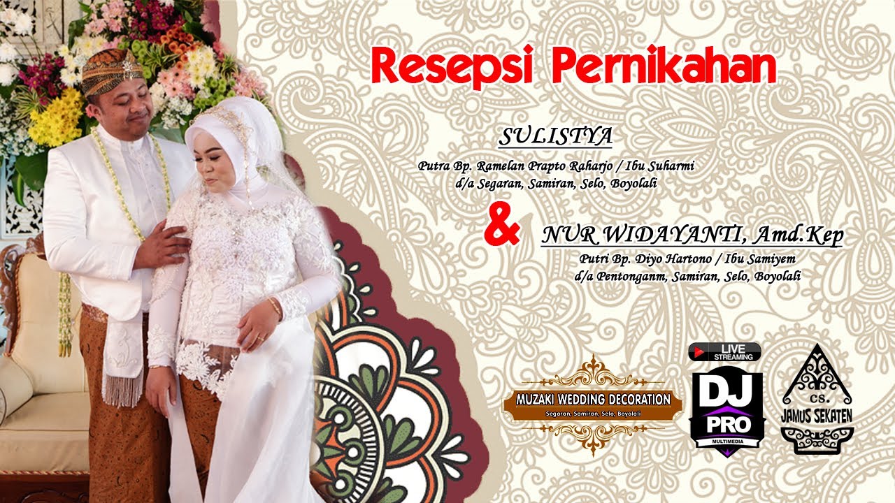 #Livestreaming Campursari Jamus Sekaten // Resepsi Pernikahan Sulis & Nur - YouTube