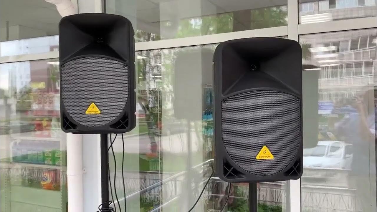 Звучание акустической системы Behringer B112D - YouTube