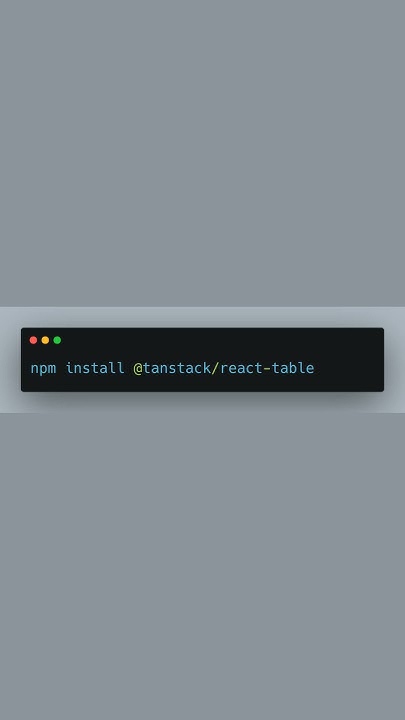 Boost Your React Tables with MUI & TanStack #React - YouTube