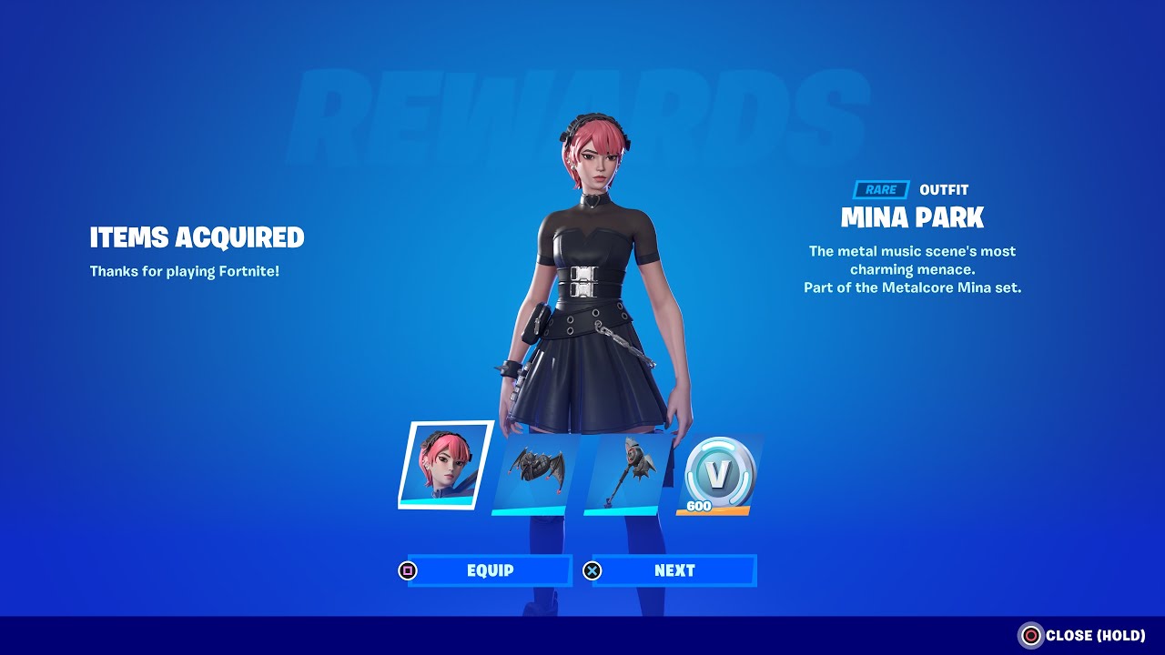 How To Get Metalcore Mina Starter Pack For FREE! (Fortnite Mina Park ...