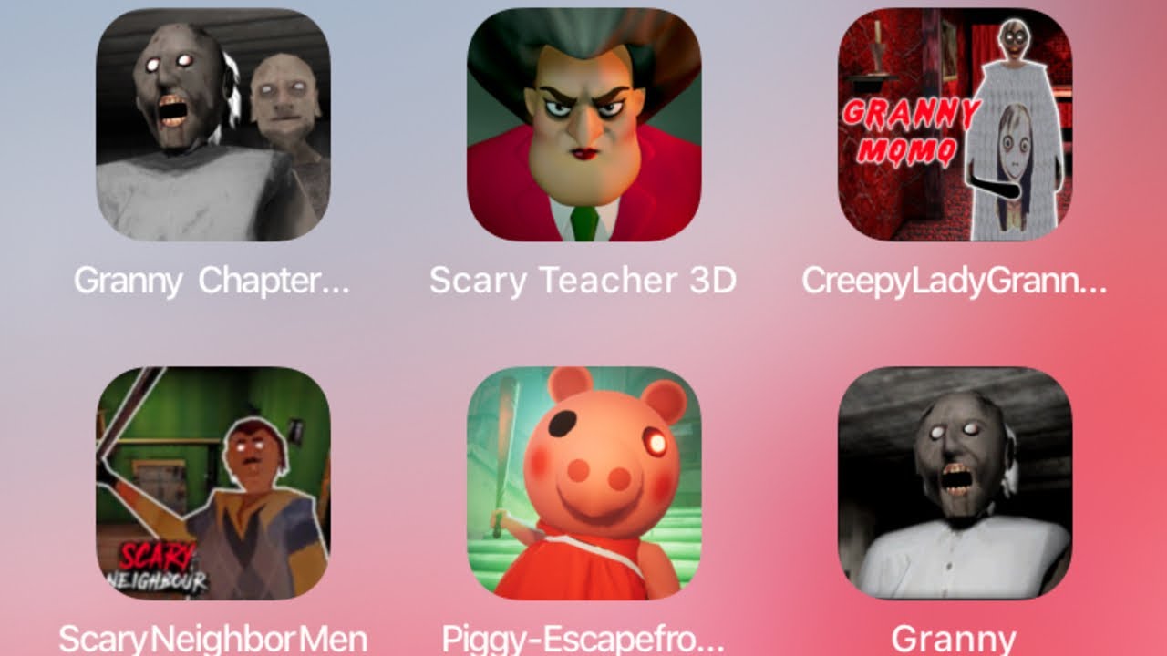 scary teacher 3d piggy escape ice scream 3 granny horror game fgteev ...